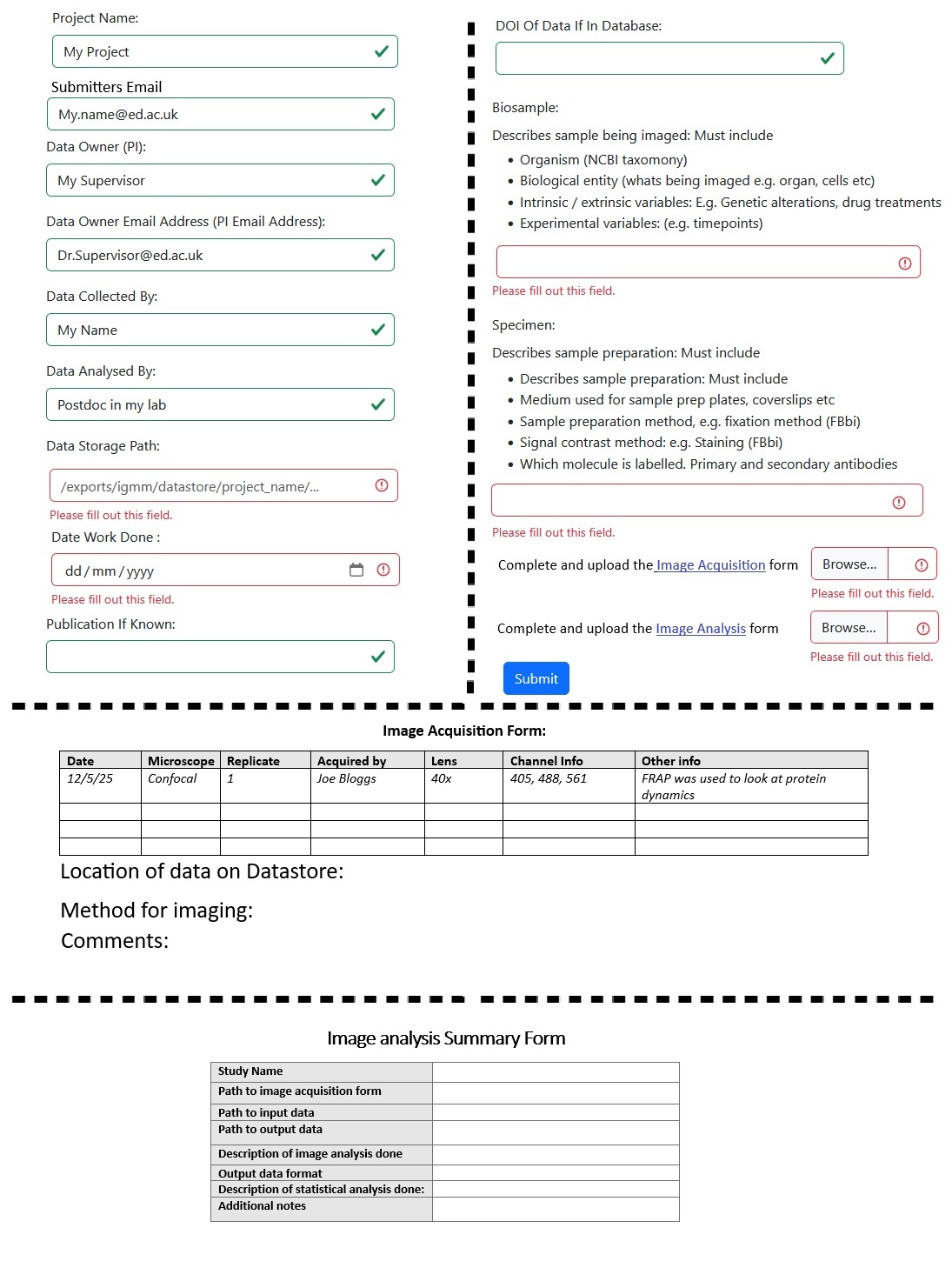 Data Management for Bioimaging – No-Cost, Easy-Access Tools for ...