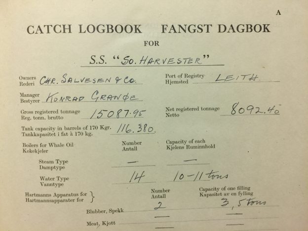 A narrative on the whaling industry: as told through a whale catch log ...