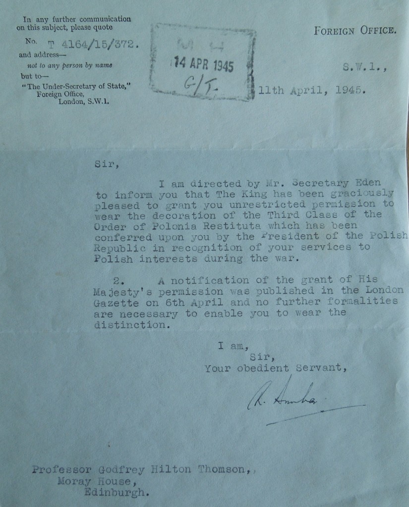 Letters | Godfrey Thomson Project