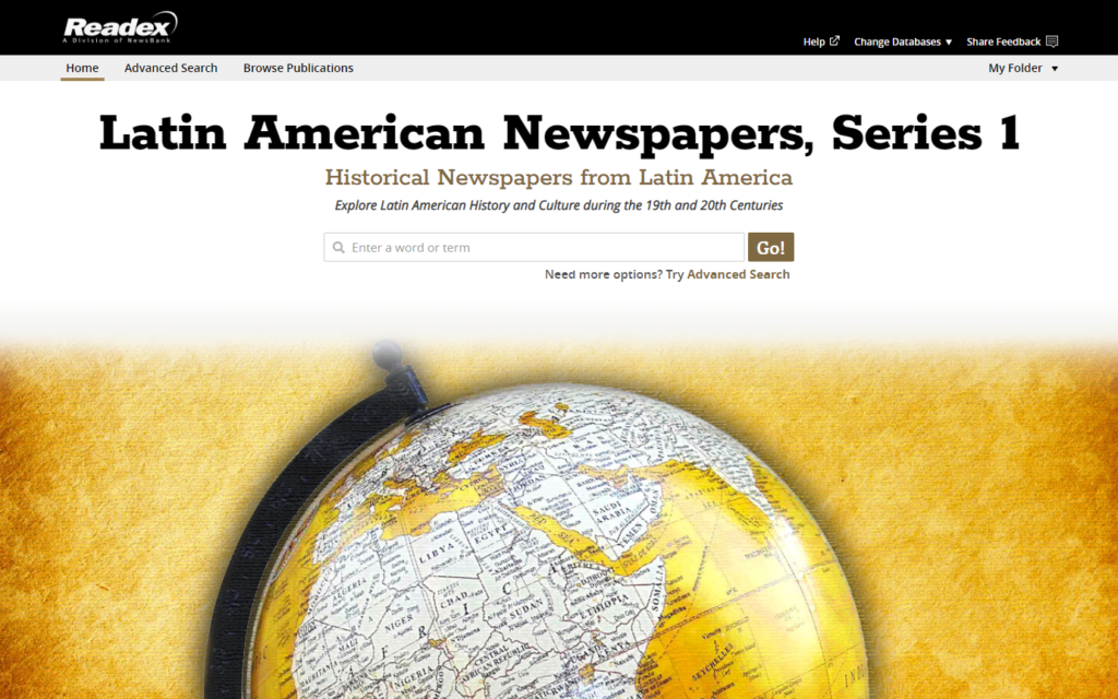 On trial: Latin American Newspapers, Series 1 | HCA Librarian