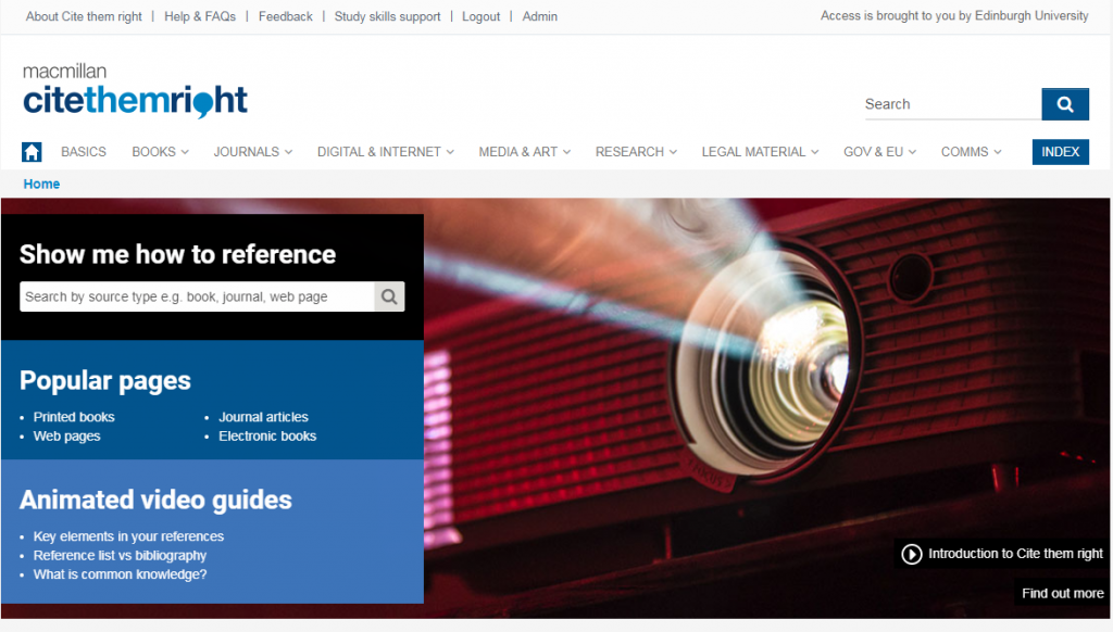 Get referencing right: some useful resources | SPS Librarian